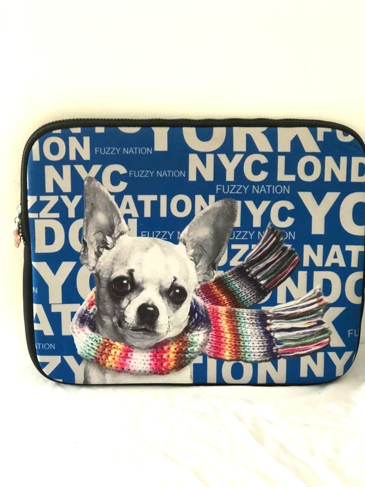 FUZZY NATION Tablet iPad Laptop Case Protective Cover Yorkie Chihuahua ...