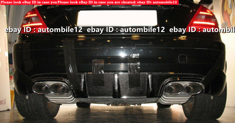 Fit Mercedes Benz R171 SLK AMG Bumper 05-08 Real Carbon Fiber Rear ...