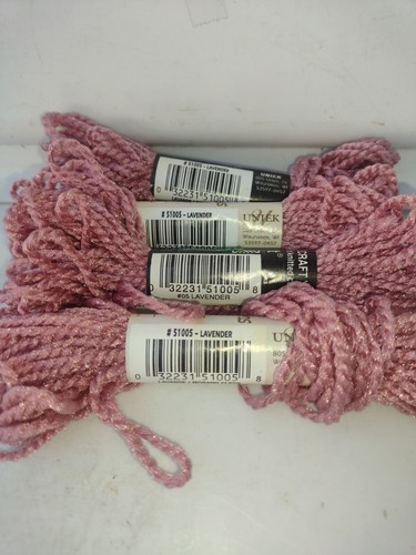 Needloft Plastic Canvas Yarn Lot Of 4 - 10 Yds 2 Ply 100% Nylon You ...