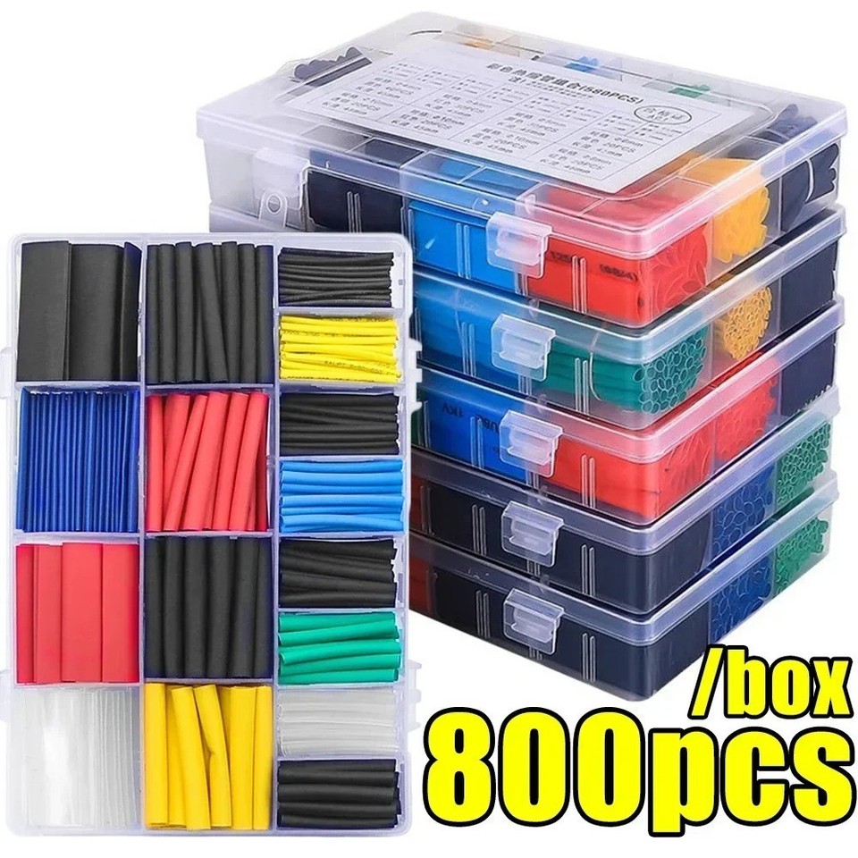 560Pcs HEAT SHRINK TUBING Insulation Shrinkable Tube 2:1 Wire Cable ...