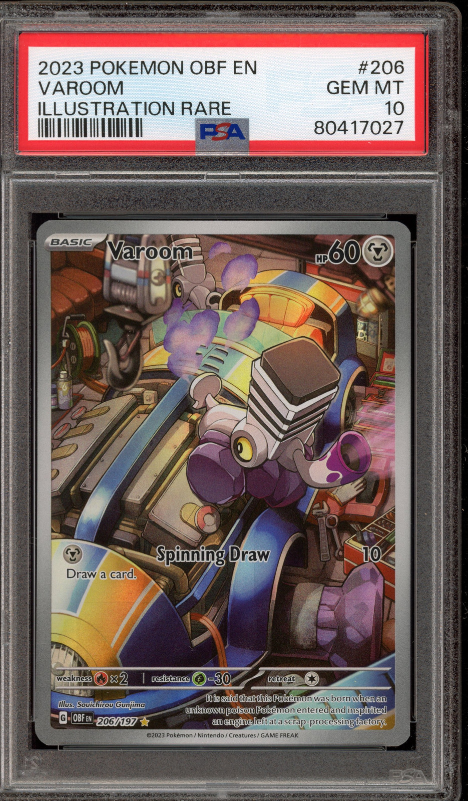 Varoom 2023 Scarlet & Violet: Obsidian Flames #206/197 Illustration ...