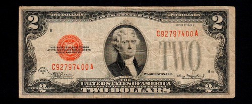 $2 1928-D United State Note Red Seal Free Shipping (A29) | eBay