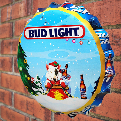 1982 Bud Light SPUDS MACKENZIE vintage style METAL SIGN Mancave Bar ...