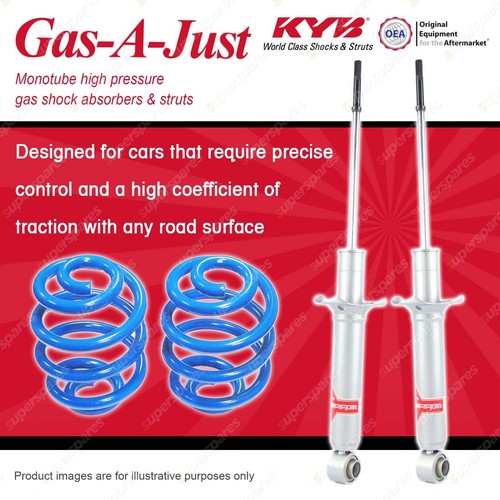 Rear KYB GAS-A-JUST Shock Absorbers + Sport Low Coil Springs for MAZDA ...