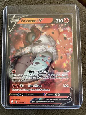 Pokémon TCG Volcarona V Evolving Skies 021/203 Holo Ultra Rare | eBay