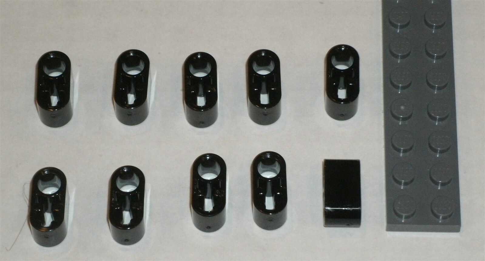 LEGO NEW 1x2 Black Beam Axle & Pin Hole (10x) 6006140 4515185 Brick ...