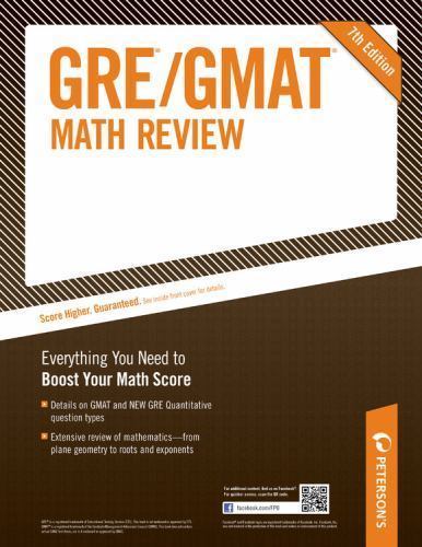 GRE/GMAT Math Review by Peterson's Publishing Staff (2011, Trade ...