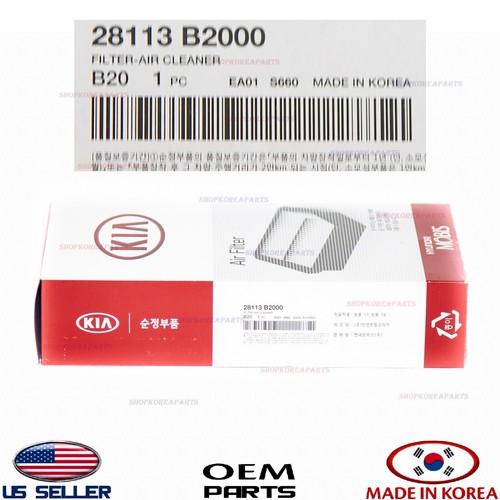 Genuine Engine Air Filter & Cabin Air Filter 2pcs set ⭐ OEM ⭐ KIA SOUL ...