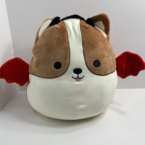 2021 Halloween Squishmallow Kellytoy REGINALD DEVIL BAT Plush 12" Corgi ...