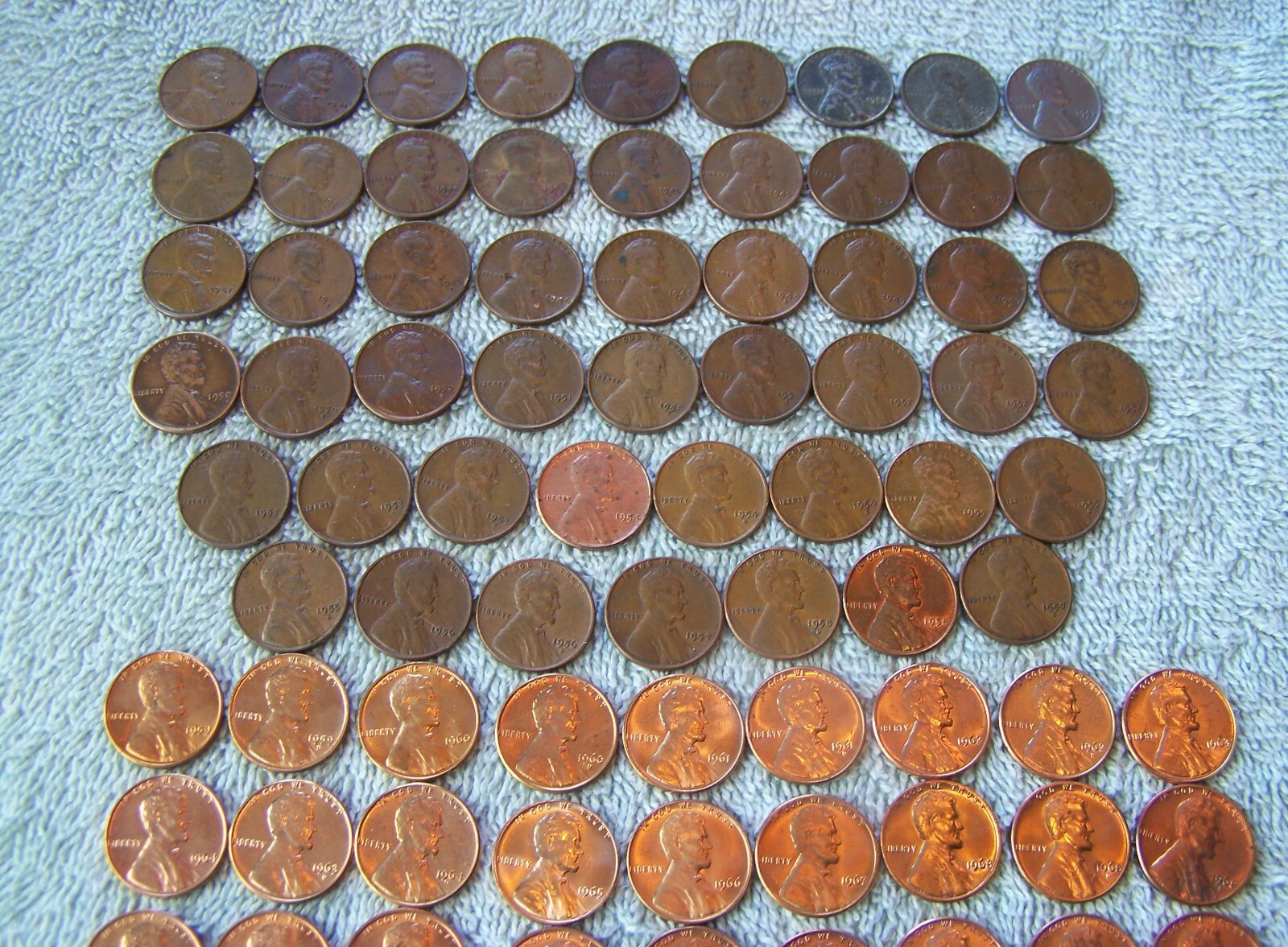 Complete Lincoln Cent Collection 1941-1974 PDS Mints - Wheat & Memorial ...