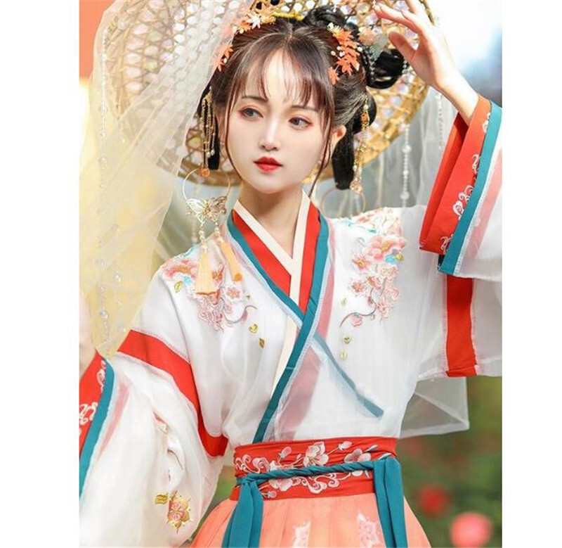 Women's Chinese Hanfu Dress Ancient Traditional Hanfu Sets Retro Ethnic ...