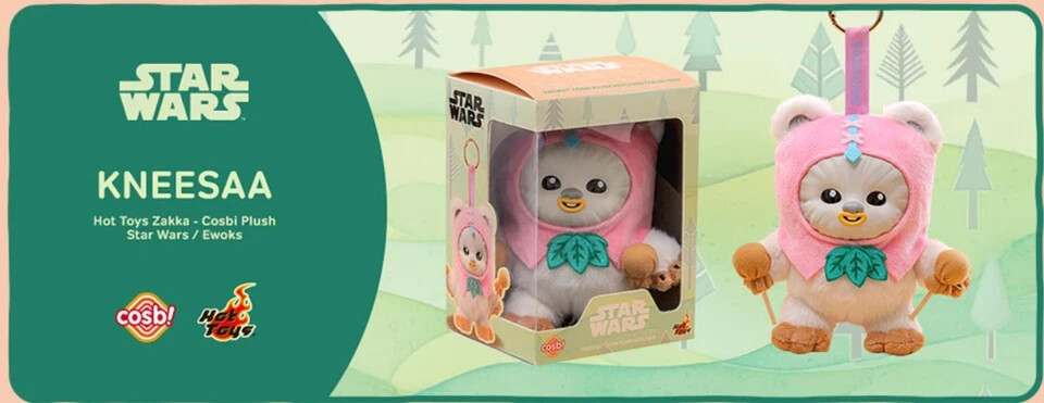 Star Wars Celebration 2025 Limited Eworks Wicket Kneesaa Plush Keychain ...
