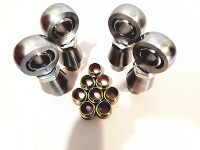 7/8" x 7/8" 4-Link Chromoly Rod End Kit w/ High Misalignments Bung 1-1/ ...