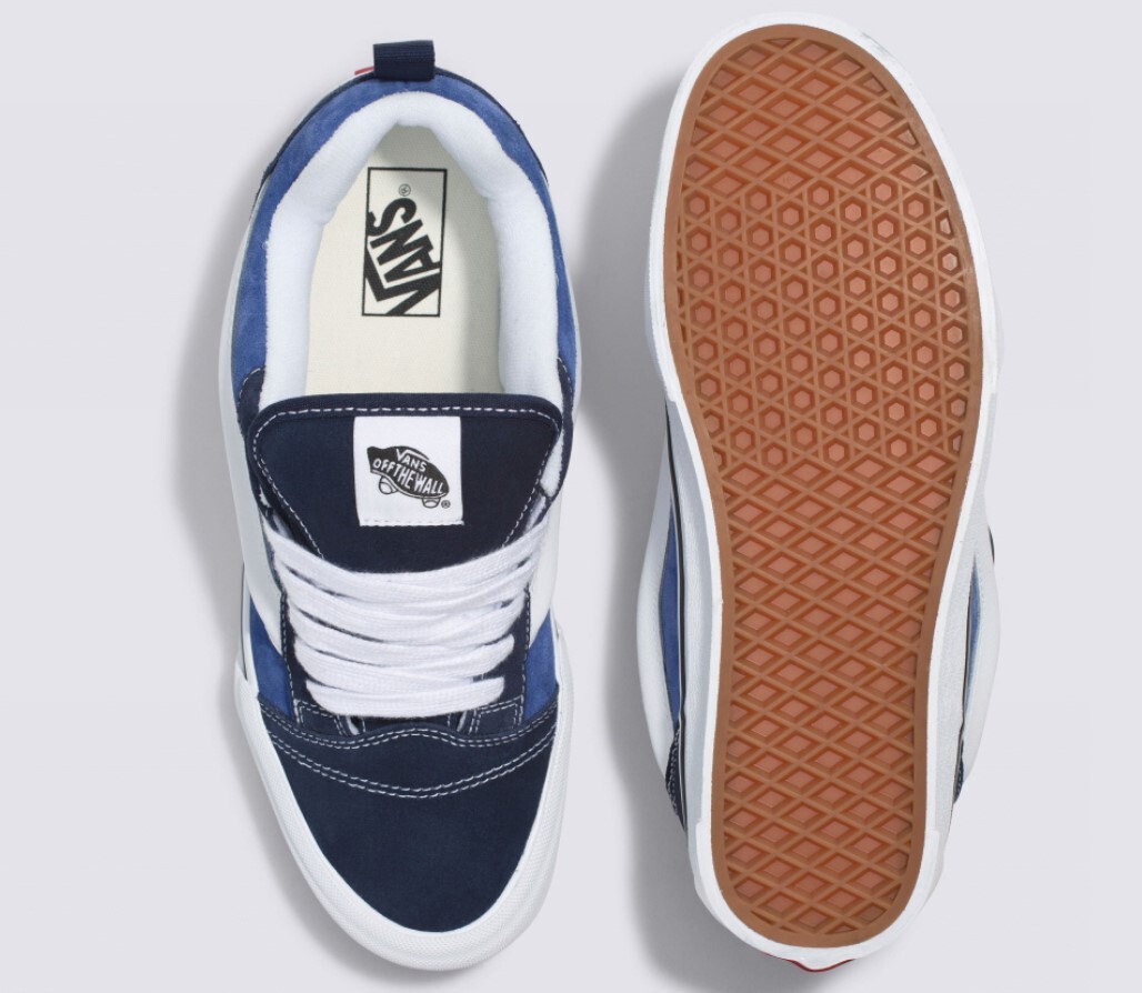 VANS Knu Skool men's sneakers VN0009QCNWD LOW TOP NAVY TRUE WHITE GUM ...