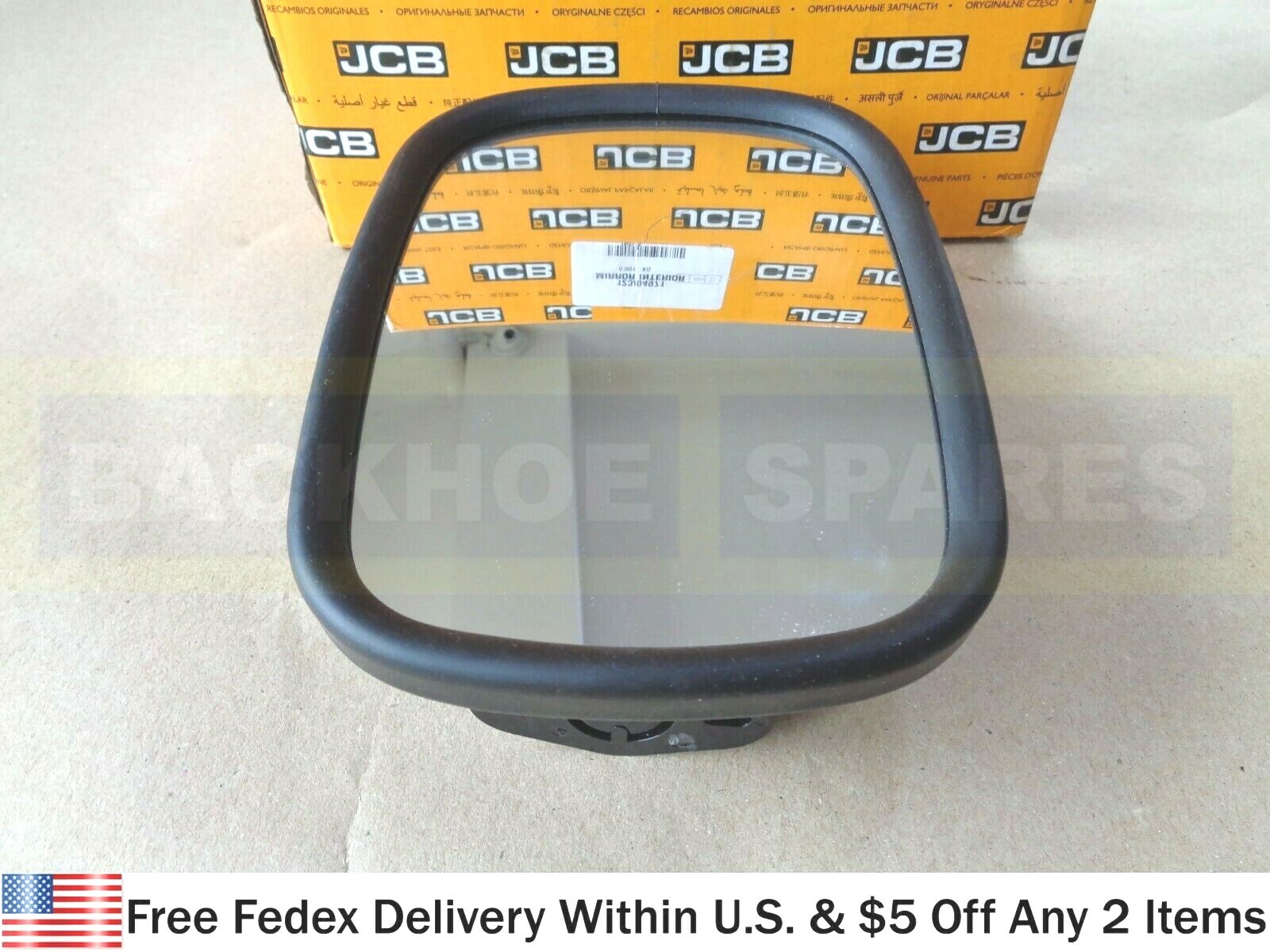 JCB PARTS - GENUINE JCB MIRROR INTERIOR ASSEMBLY (PART NO. 123/04971 ...