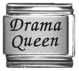 Clearly Charming Drama Queen Laser Italian Charm | eBay