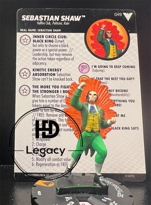 XDPS049 Sebastian Shaw - Chase - Marvel Heroclix - X-Men: Dark Phoenix ...