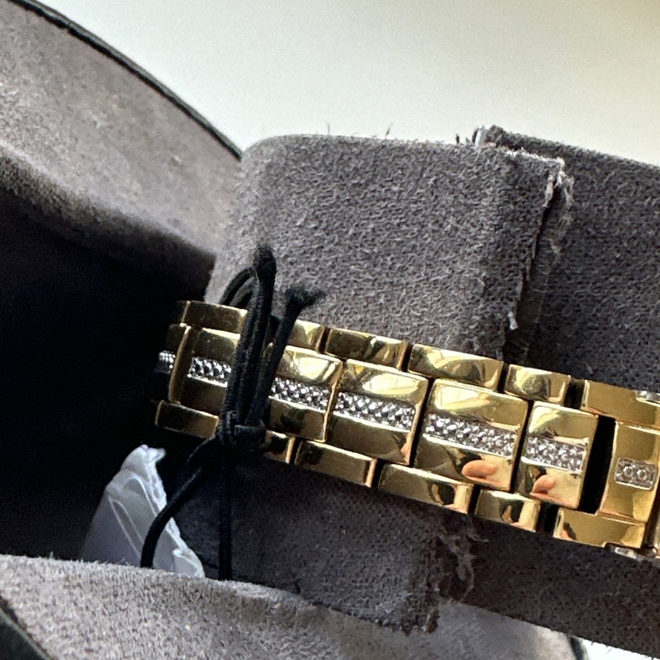 Bulova Women's Quartz Crystal Accent Gold-Tone 30.5mm Watch 98L283 | eBay