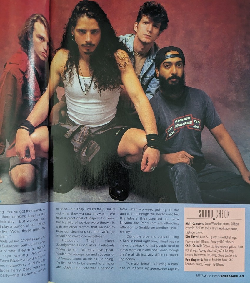 Screamer Magazine September 1992 Slaughter, Soundgarden, Sabbath ...
