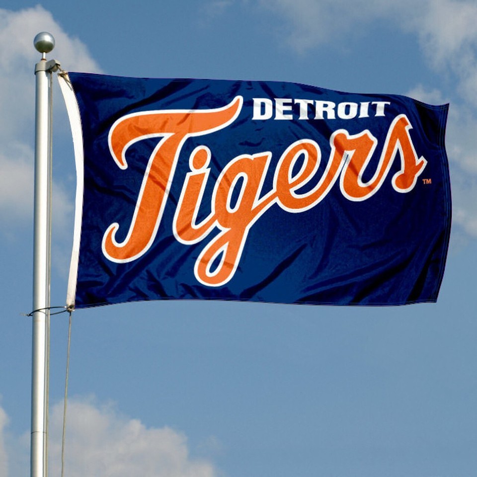 Detroit Tigers 3x5 Flag Banner MLB Baseball Single Sided Sports Outdoor ...