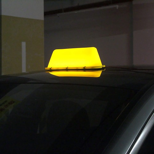 Taxi Sign Cab Lights Magnetic Car Roof Taxi Top Sign Car Topper Light ...