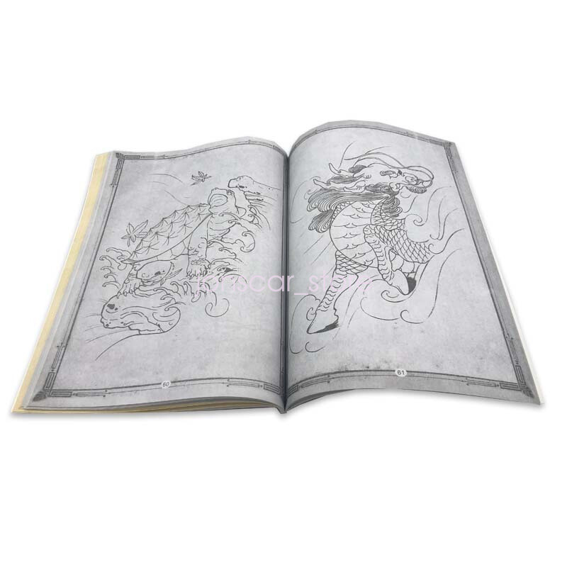 84 Pages Tattoo Flash Art Design Manuscript Sketch Line Color Draw Book ...