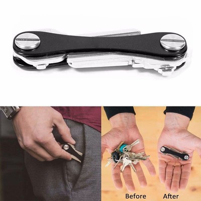 Slim Smart Key Organiser Expandable Keyring Holder Quality Compact ...