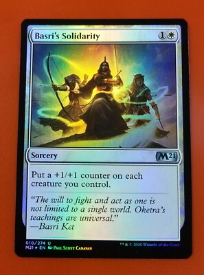 1x Basri's Solidarity | FOIL | M21 Core Set 2021 | MTG Magic Cards | eBay