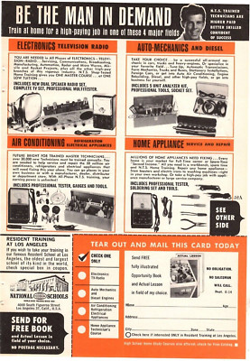 1964 Print Ad National Technical Schools NTS Be the Man in Demand ...