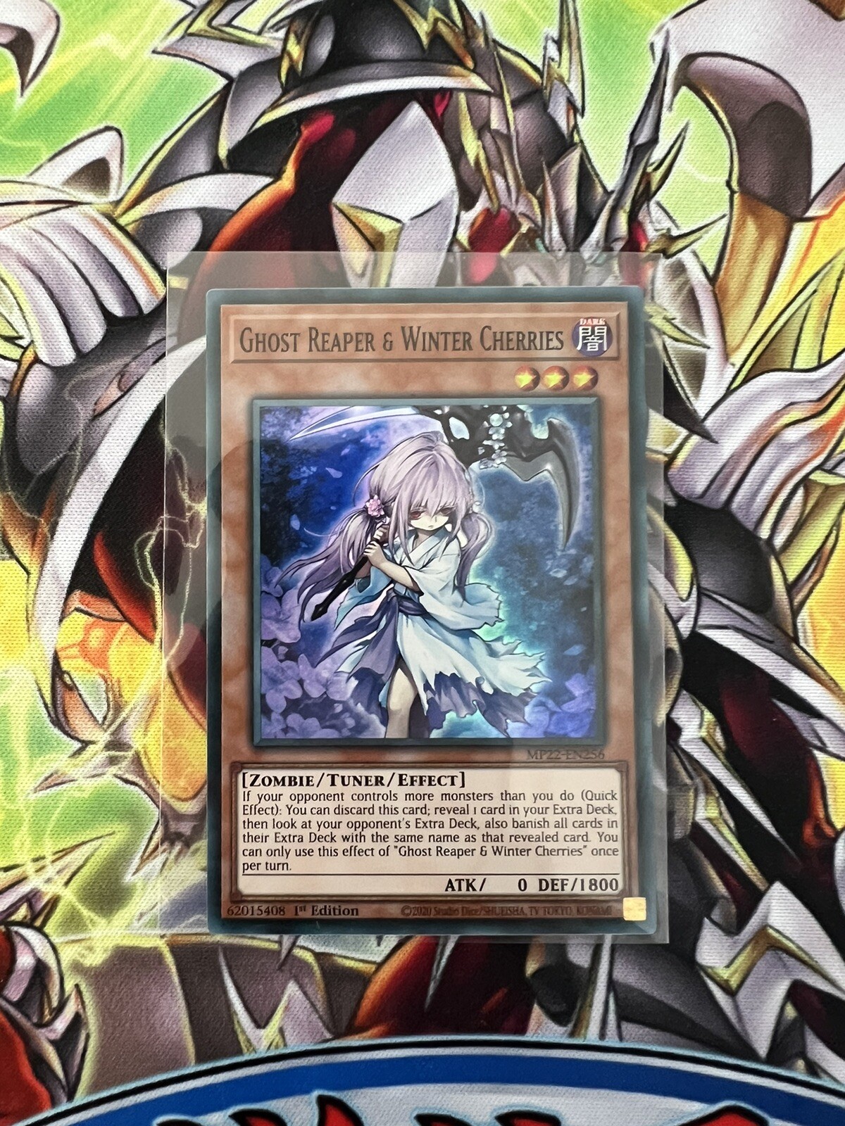 MP22-EN256 Ghost Reaper & Winter Cherries Super Rare 1st Edition YuGiOh ...