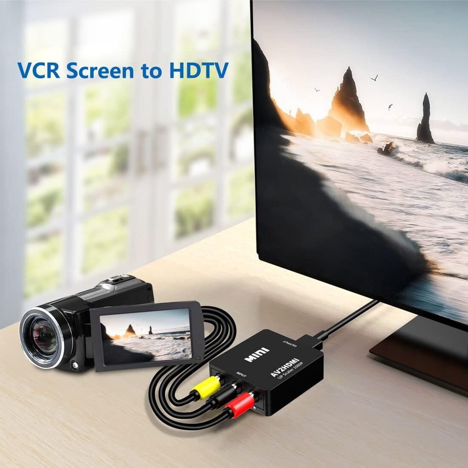 HDMI To RCA AV Adapter Converter Cable CVBS 3RCA 1080P Composite Video ...