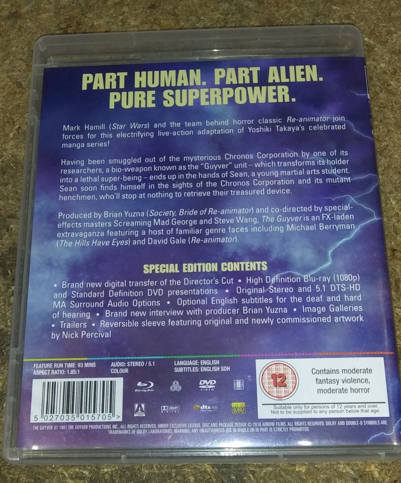 The Guyver (Blu-ray, 2019) Mark Hamill (Star Wars) | eBay