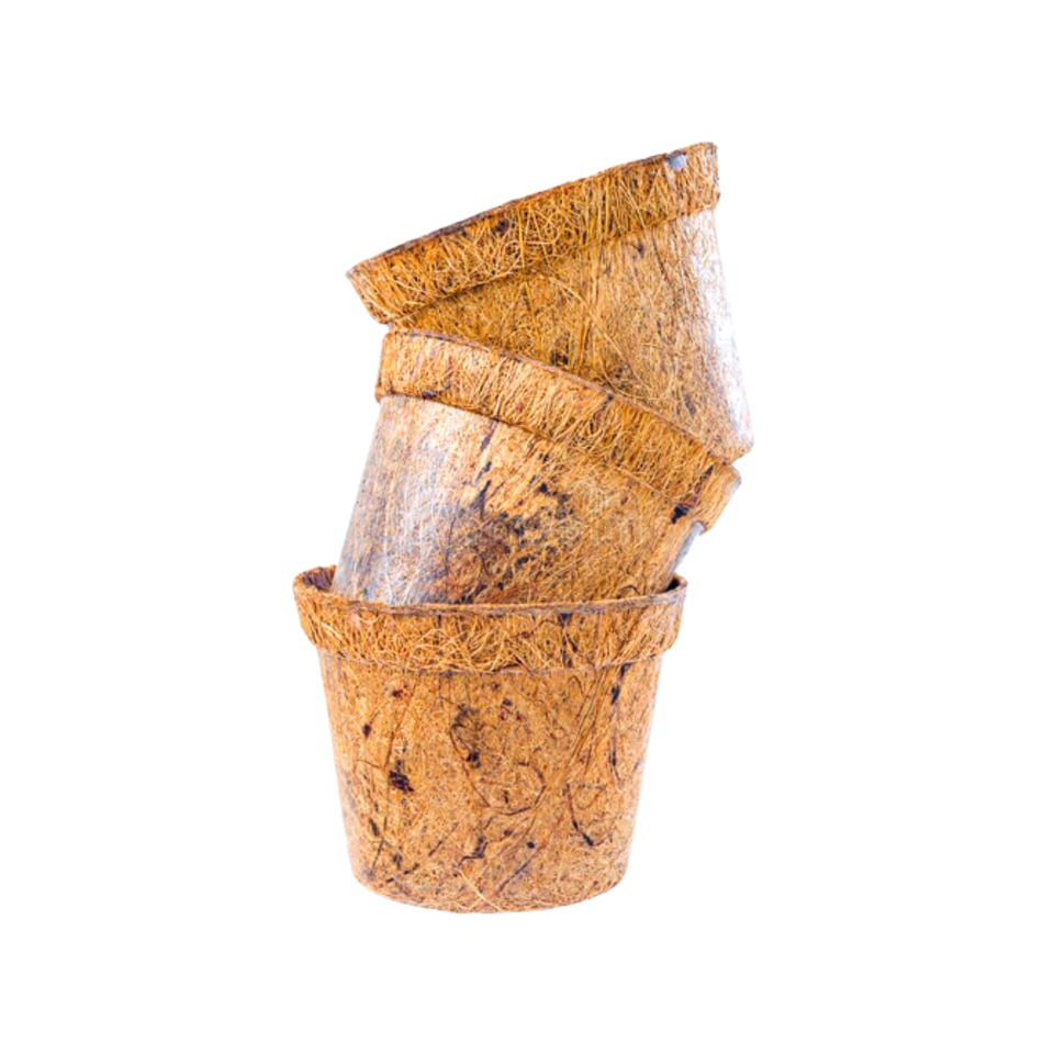 Eco Friendly Biodegradable Coco Coconut Coir Pot Natural Fiber Round ...