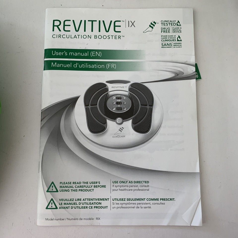 Revitive IX Circulation Booster RIX With Isorocker Has Remote And User ...