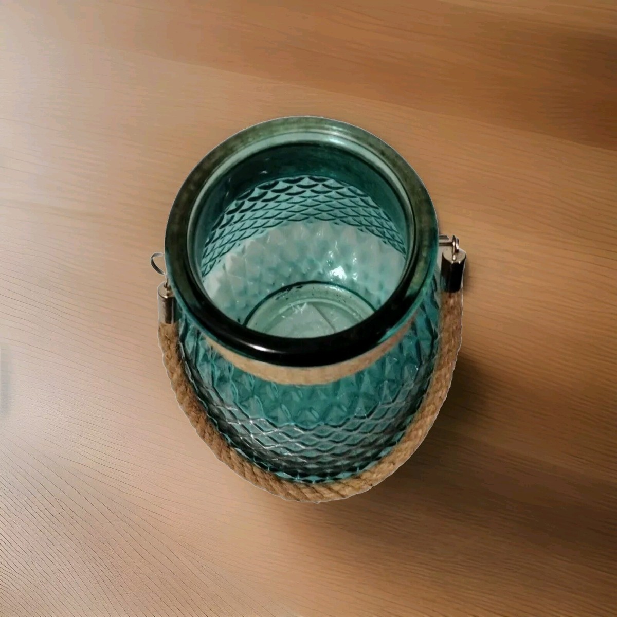 Rope Handle Lantern Blue Amazon.com: Deco 79 Glass Indoor Outdoor