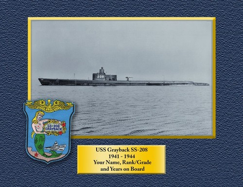 USS Grayback SS-208 Custom Personalized Print of US Navy Ships Gift | eBay