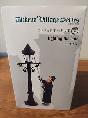 Department 56 Dickens' Village Series Lighting the Lane 4044821 New In ...
