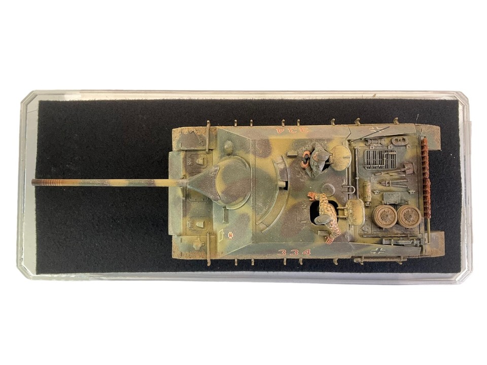 Pro Built German Jagdpanzer IV Tank Model 334 Painted Kit In Case 1:43 ...