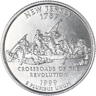1999 D BU New Jersey State Quarter Choice Uncirculated US Mint Coin | eBay