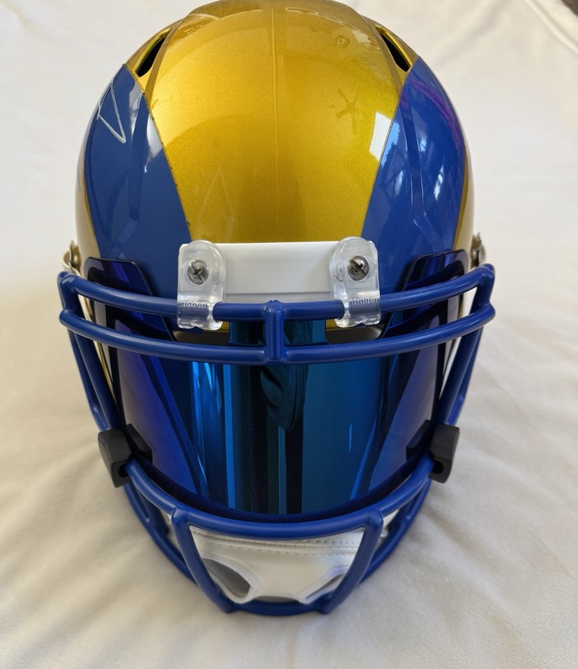 Aaron Donald Signed NFL LA Rams Riddell Flash Full Size Rep Helmet BAS ...