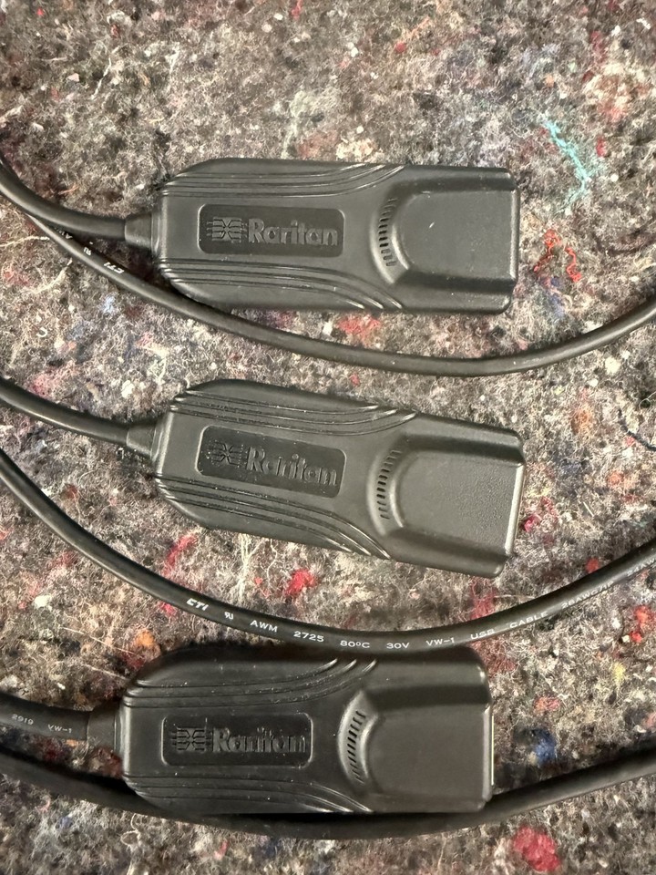 3x Raritan Dominion DCIM-USB USB KVM KX Switch CIM POD Interface Module ...