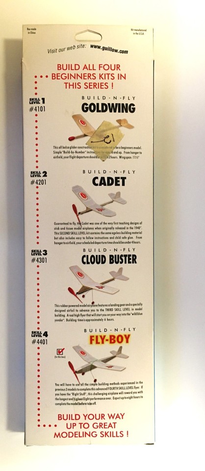 GUILLOW'S BUILD -N- FLY FLY -BOY BALSA WOOD FLYING AIRPLANE MODEL | eBay
