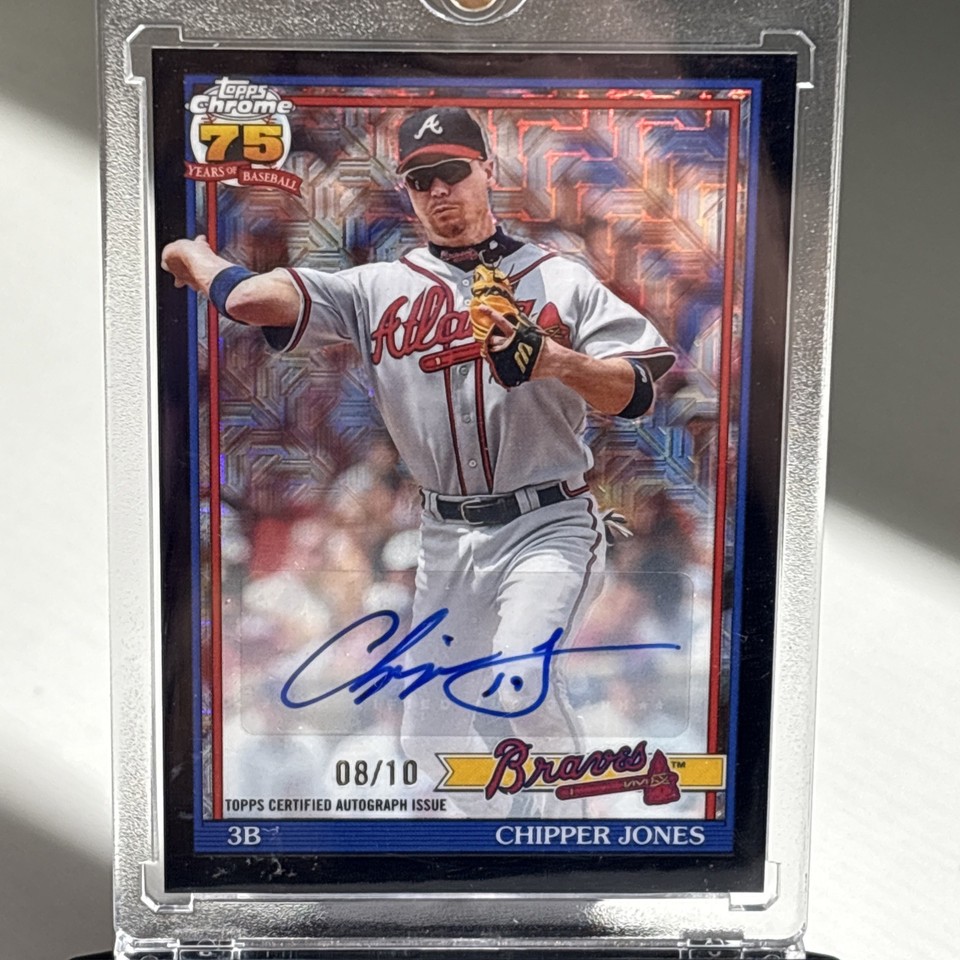2026 Topps Series 1 #91C-12 Chipper Jones (AU) Black Mojo Auto /10 ...