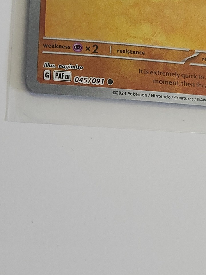 Mankey 45/91 Reverse Holo Pokemon Paldean Fates Sleeved & Top Loaded ...