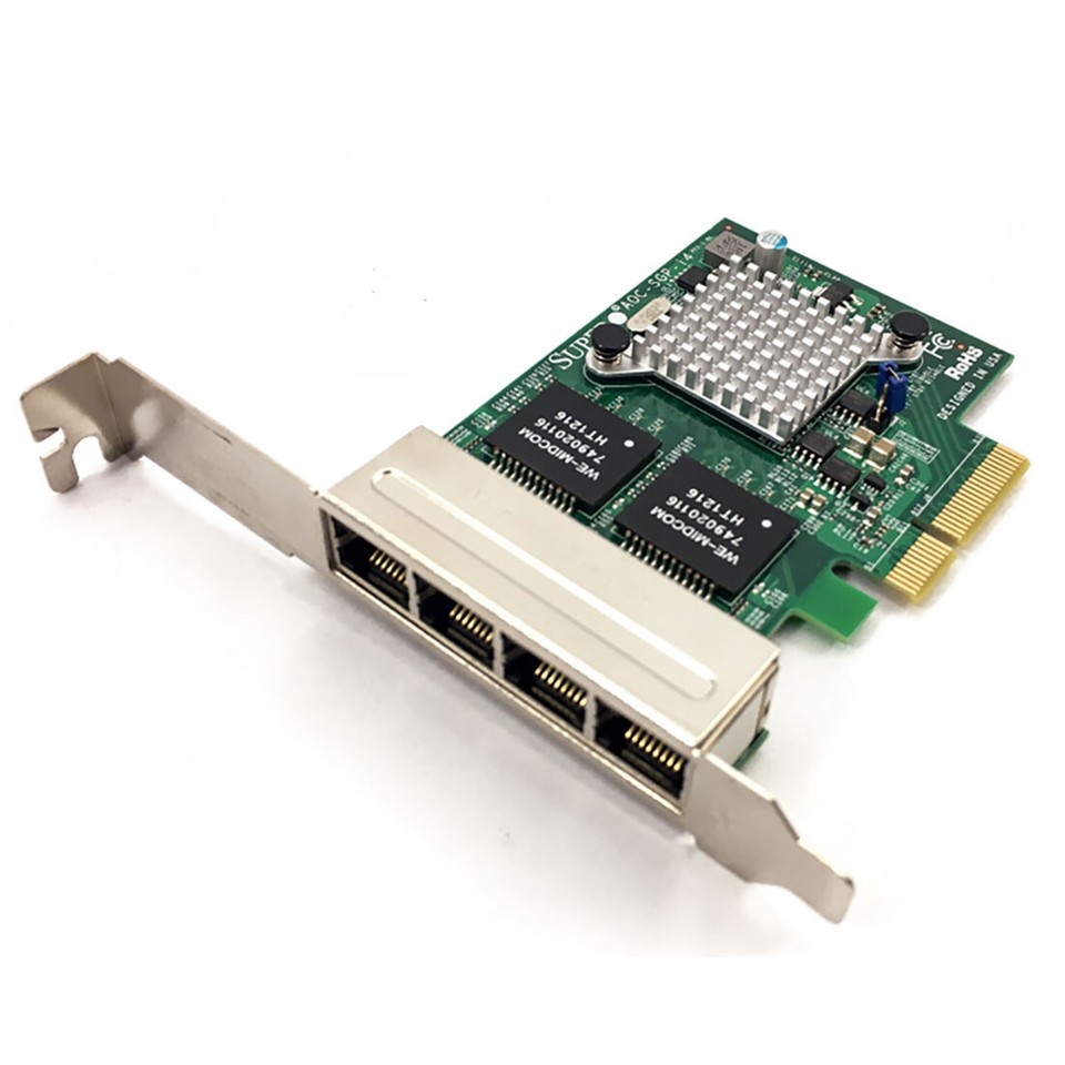 Supermicro AOC-SGP-I4 4 Port Ethernet Adapter Card | eBay