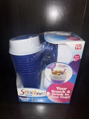 Snackeez Duo All-in-One Snacking Solution 30 Piece Kit Blue -AS SEEN ON ...