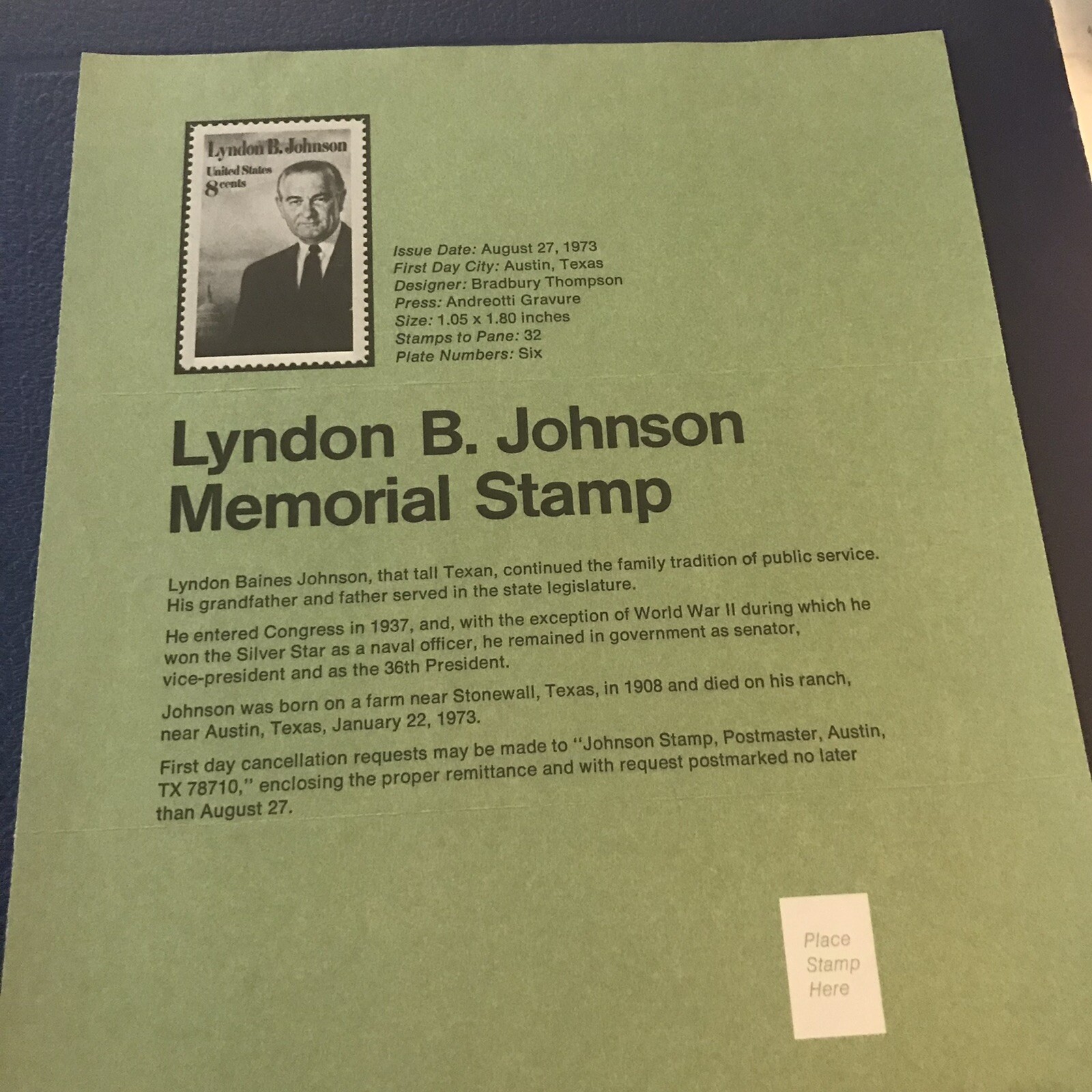 ORLEY STAMPS US SCOTT # 1503 8¢ Lyndon B. Johnson MINT SHEET MNH/OG | eBay