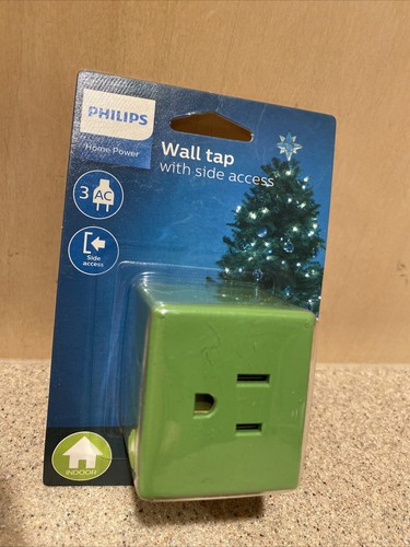 3 Outlet With Side Access 3 Prong Philips AC Power Wall Tap, UL Listed ...
