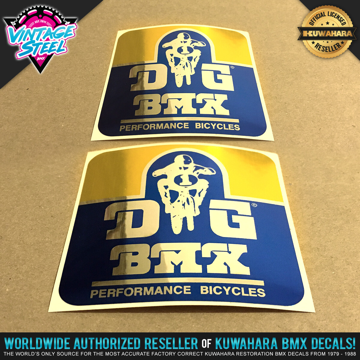 DG BMX Decal - Performance Head Tube Decals Stickers - 1979-1980 - 2 ...