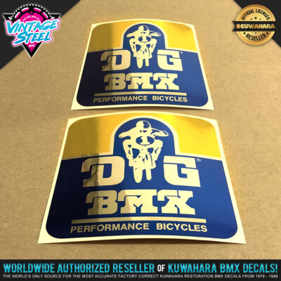 DG BMX Decal - Performance Head Tube Decals Stickers - 1979-1980 - 2 ...